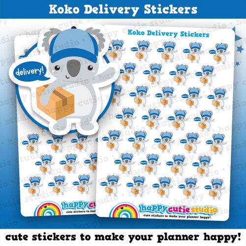 34 Cute Koko the Koala Peeking Planner Stickers | Etsy