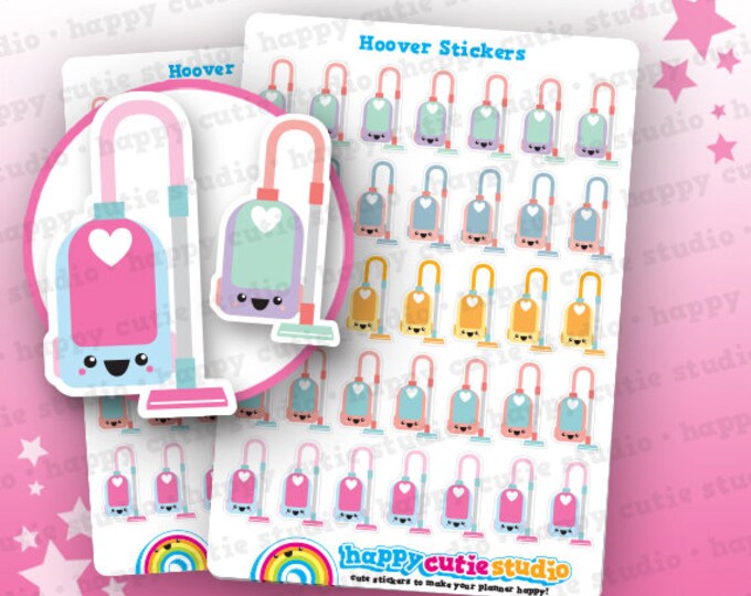 35 Cute Hoover / Vacuum Cleaner / Chores Planner Stickers - Etsy