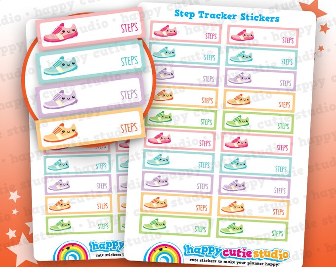 20 Cute Step Tracker/exercise Planner Stickers - Etsy