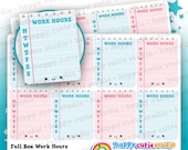 8 Cute Full Box Work Hours Tracker/shift Work/practical - Etsy