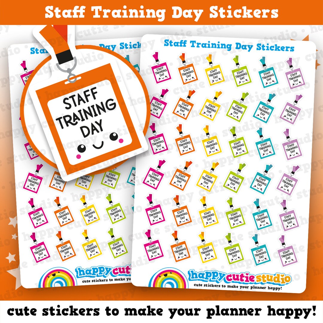 36 Cute Staff Training Planner Stickers - Etsy