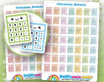 36 Cute Taxes/calculator/money Planner Stickers | Etsy
