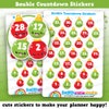 31 Cute Cupcake Countdown/date Cover Planner Stickers - Etsy