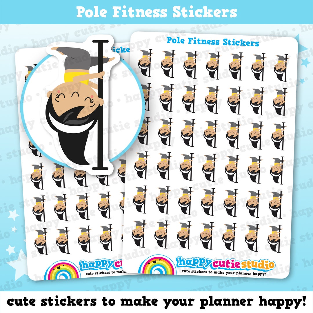42 Cute Pole Fitness/dancer Planner Stickers - Etsy