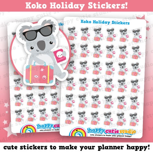 35 Cute Koko the Koala Laptop/work/computer Planner Stickers - Etsy