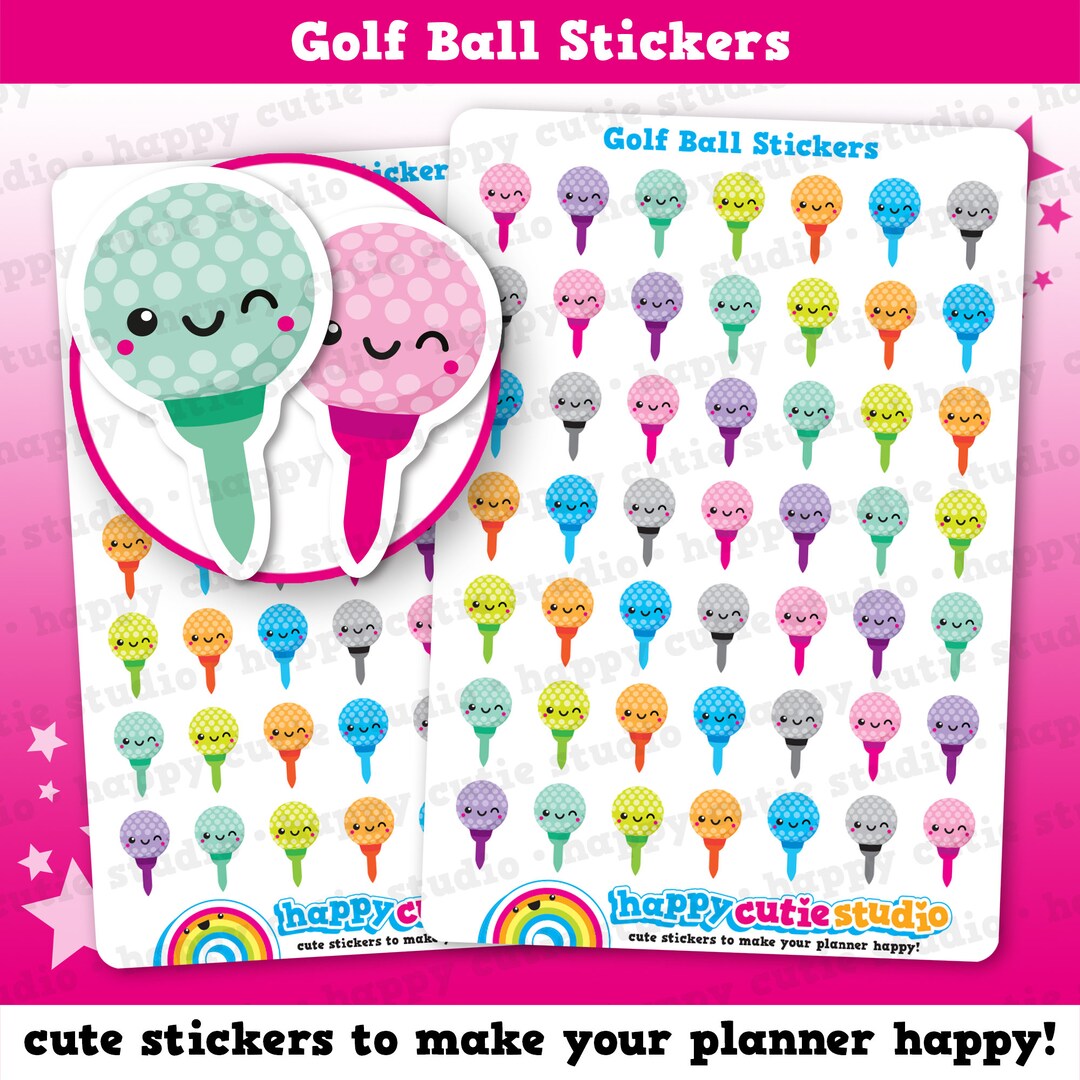 49 Cute Golf Ball/sport Planner Stickers - Etsy