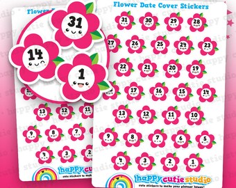 31 Cute Snowflake Countdown/date Cover Planner Stickers | Etsy