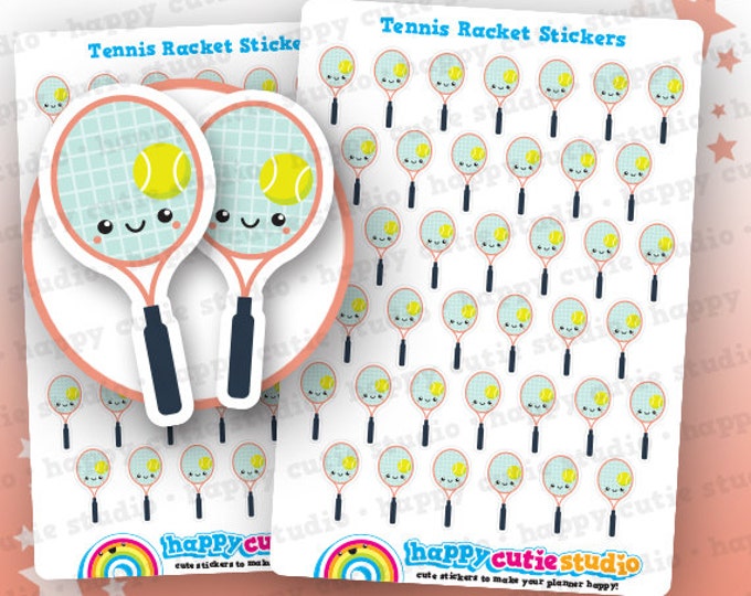 39 Cute Tennis Racket/sport Planner Stickers - Etsy