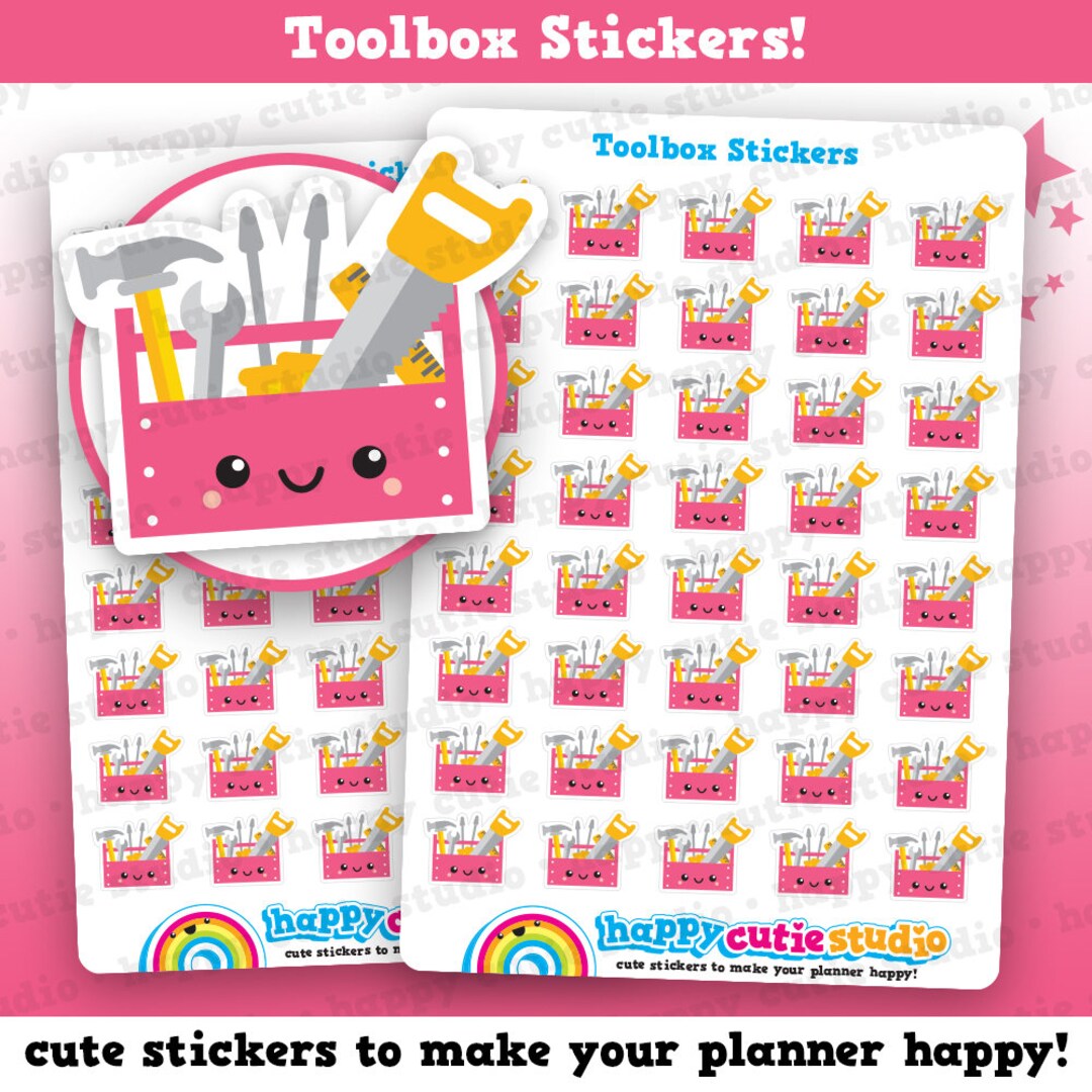 40 Cute Toolbox/diy/home Improvement Planner Stickers - Etsy