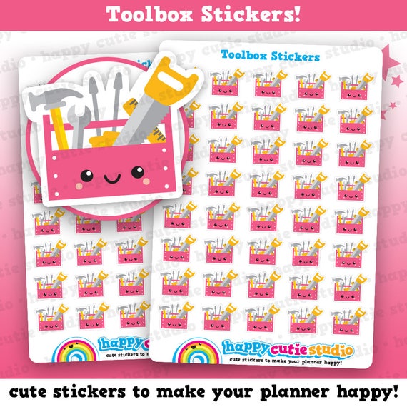 40 Cute Toolbox/diy/home Improvement Planner Stickers | Etsy
