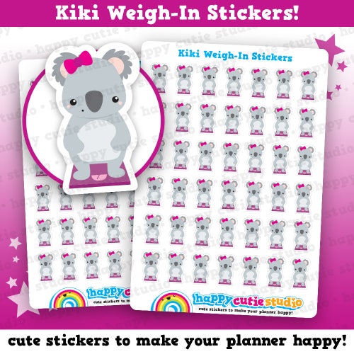 29 Cute Weigh In/scales/diet/weigh in Girl Planner Stickers - Etsy