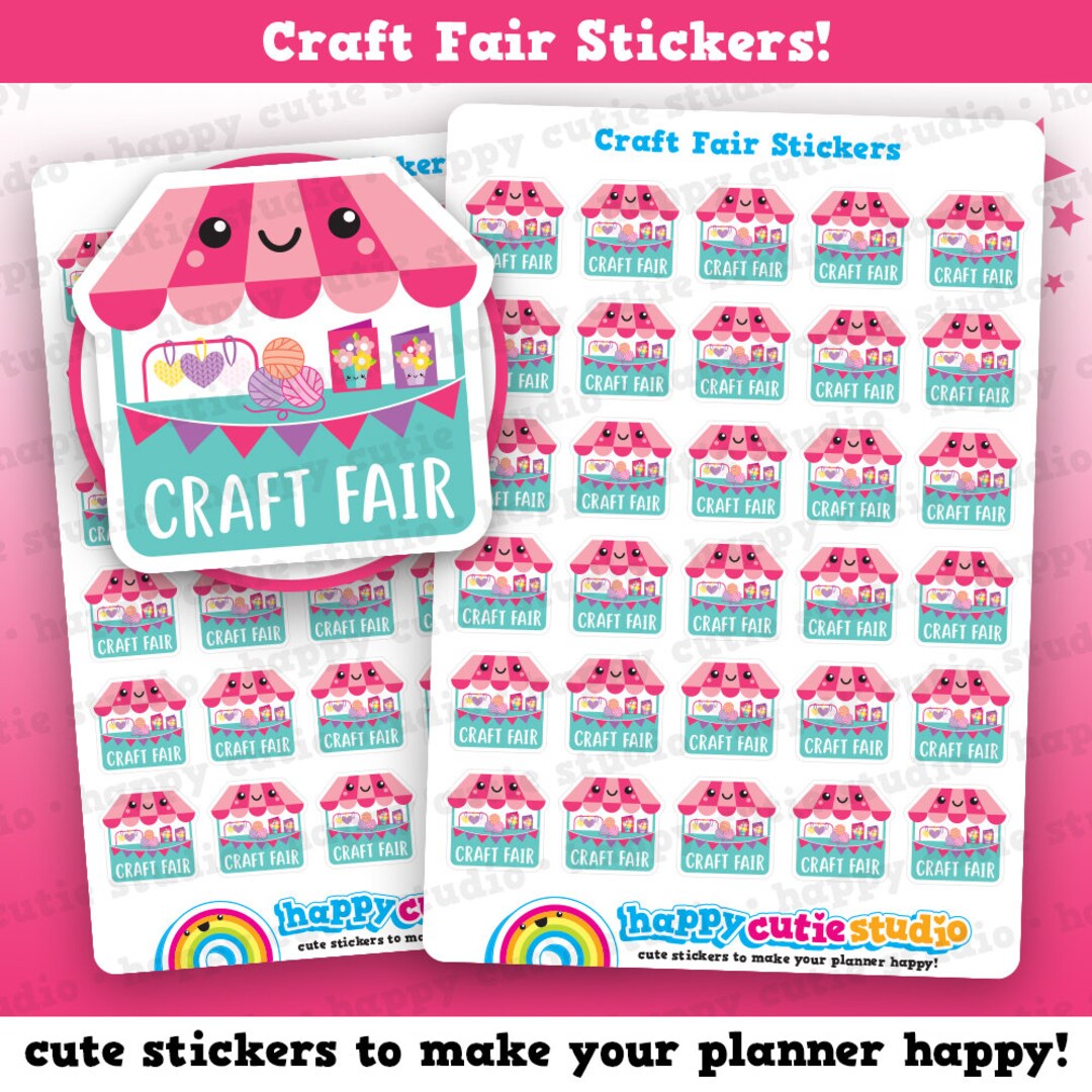 30 Cute Craft Fair/fayre/craft/hobbies Planner Stickers - Etsy