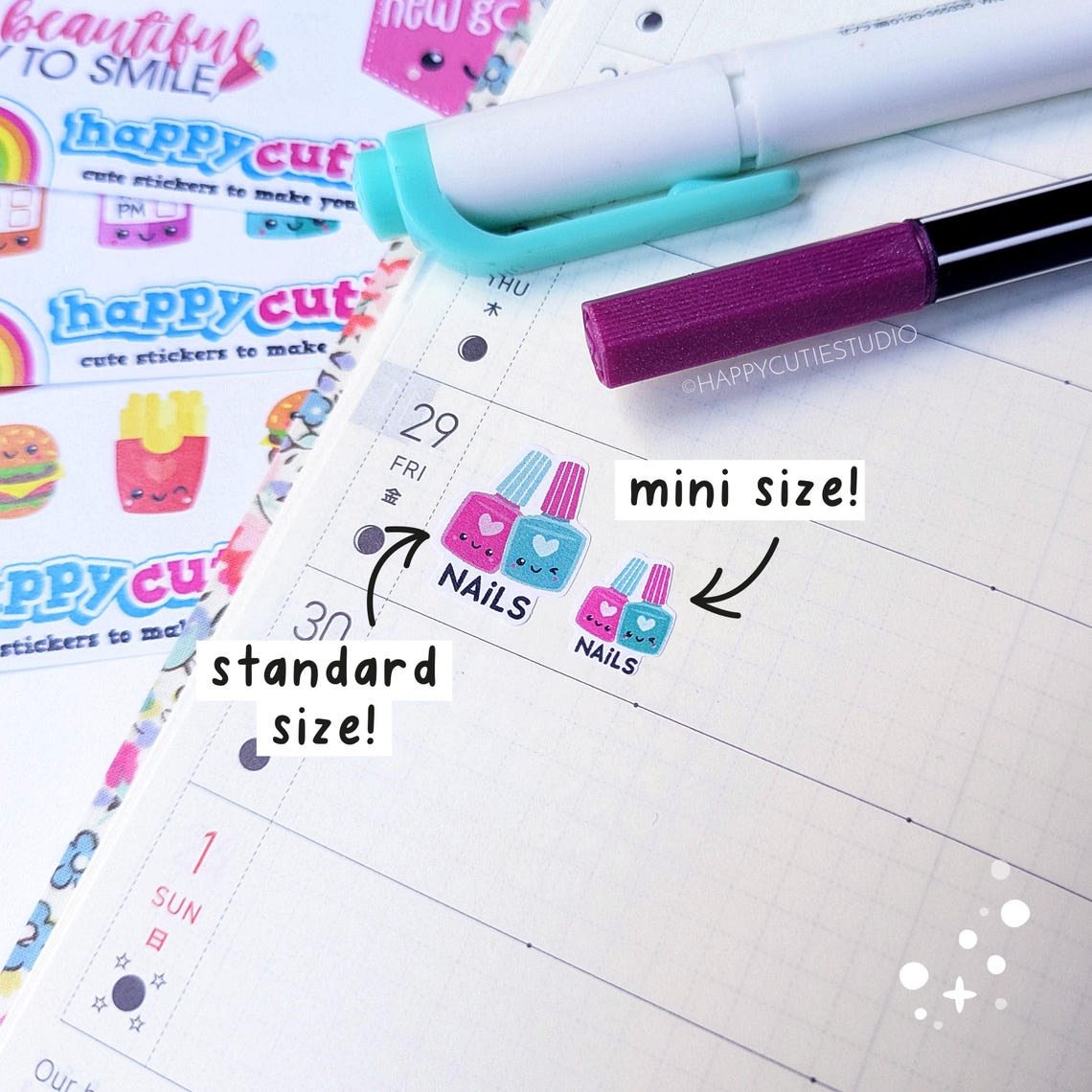 48 Cute Face Mask/pamper/me Time Girl Planner Stickers - Etsy