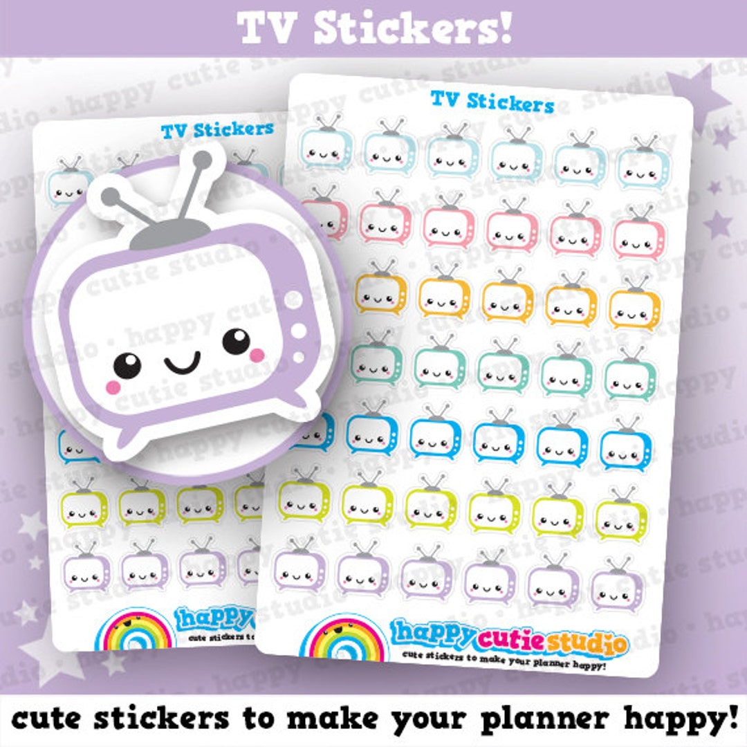 42 Cute Tv/programme Planner Stickers - Etsy