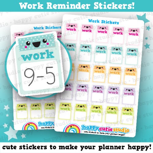 Happy Meeting Reminder Tracker Cute Kawaii Planner Stickers - Etsy
