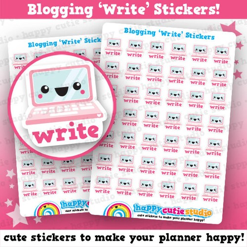 42 Cute Blogger / Blogging / Write Planner Stickers - Etsy