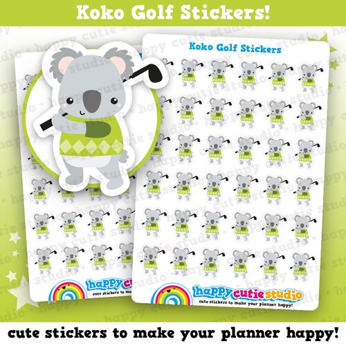 35 Cute Koko the Koala 'wash Masks' Planner Stickers - Etsy
