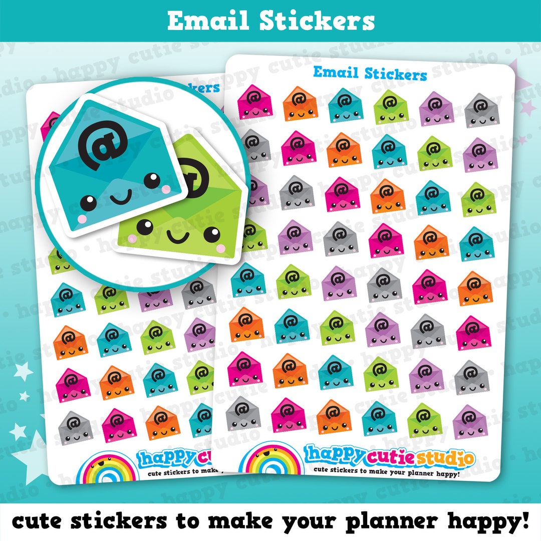 48 Cute Email/computer Planner Stickers - Etsy