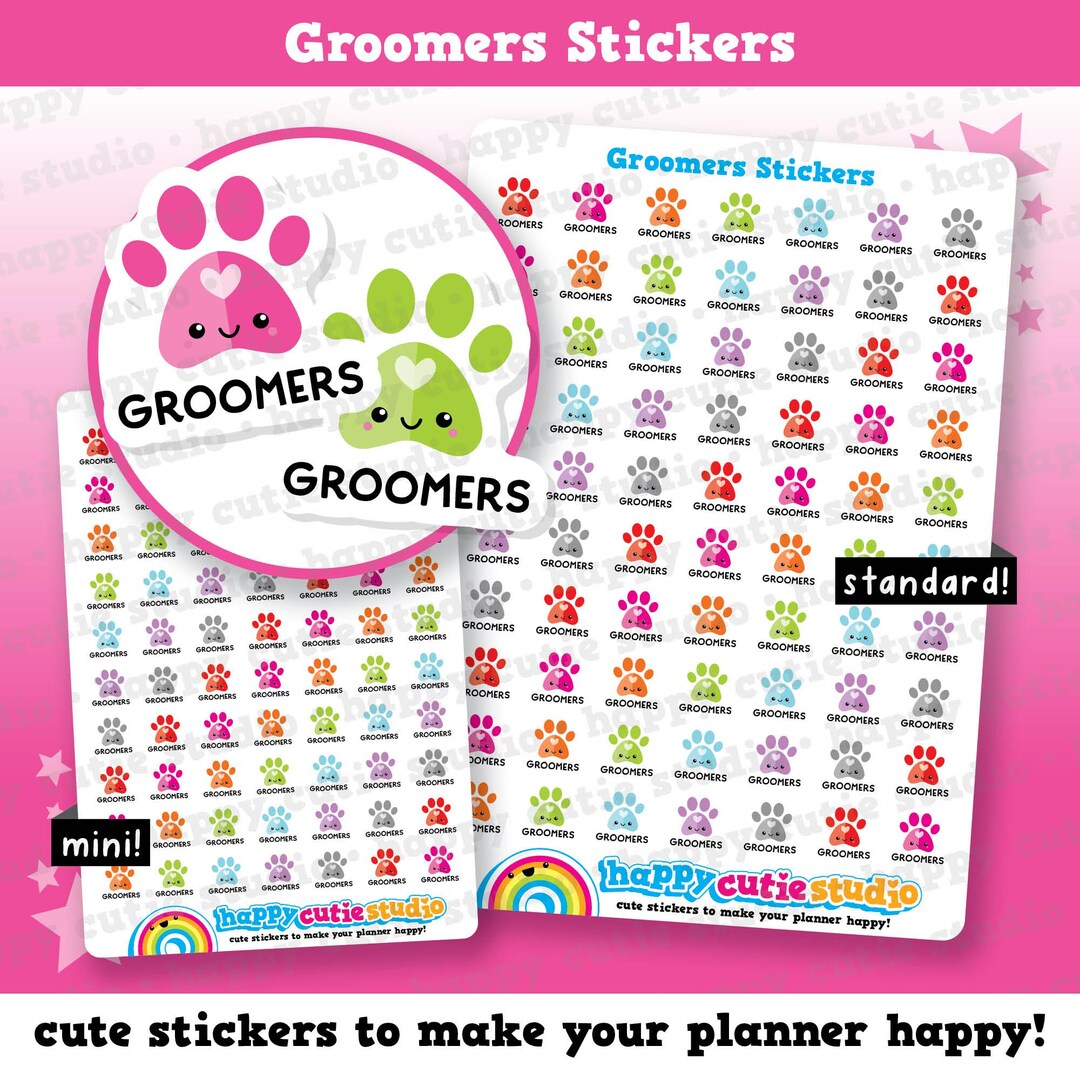 70 Cute Groomers/cat/dog/animal/vet Stickers - Etsy
