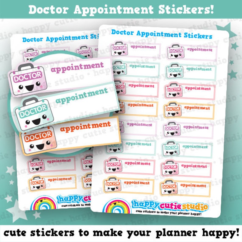 16 Cute Doctors Appointment Box/unwell/medicine Planner - Etsy
