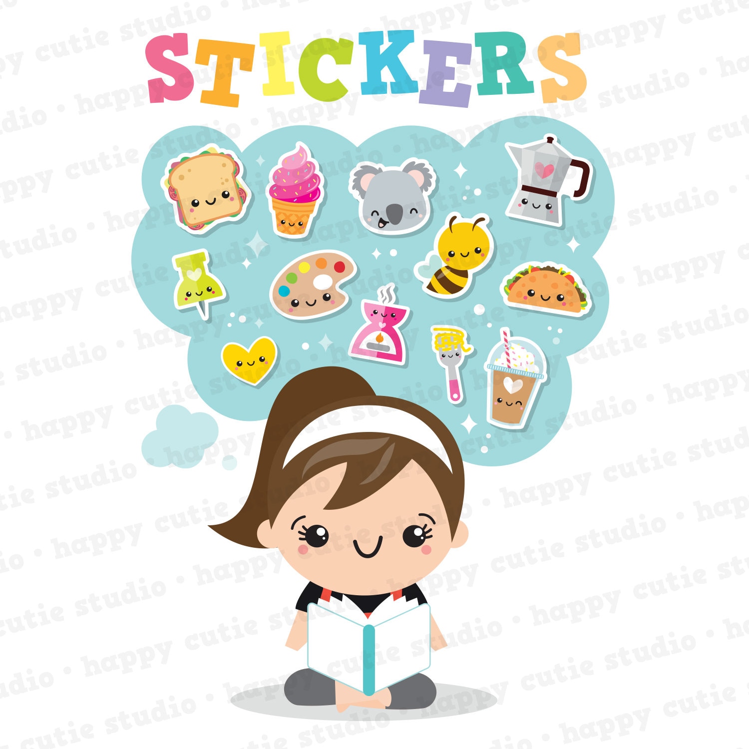Happy Cutie Studio Sticker Album/sticker Storage/sticker - Etsy