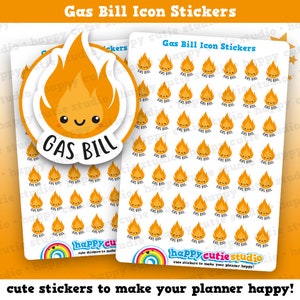 49 Cute Gas Bill Icons/pay Bill/ Bills Reminder Planner Stickers - Etsy