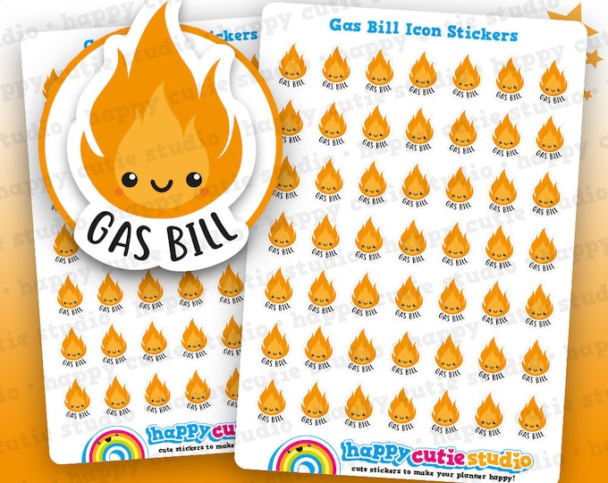 49 Cute Gas Bill Icons/pay Bill/ Bills Reminder Planner Stickers - Etsy