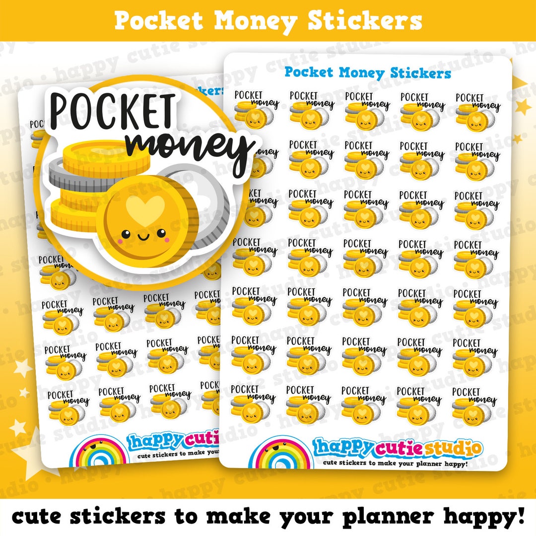 35 Pocket Money Planner Stickers - Etsy