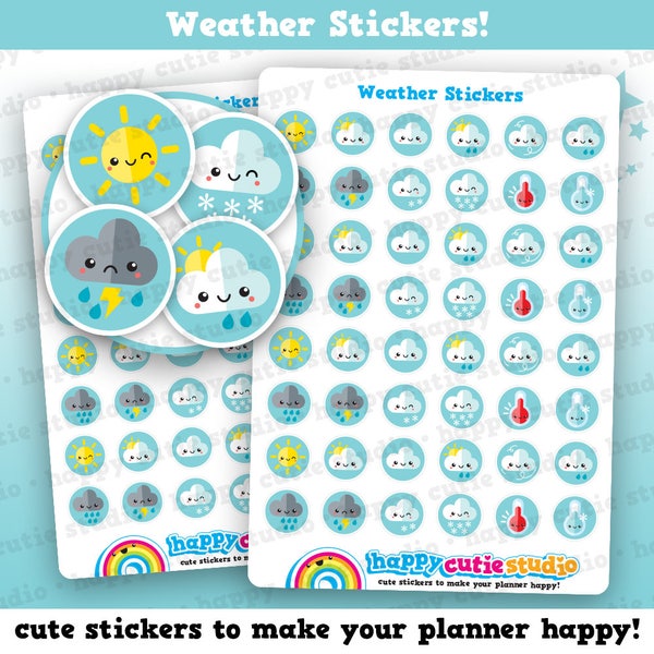 Weather Stickers - Etsy
