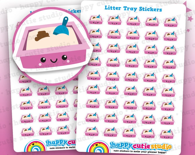 45 Litter Tray/poop/pet/cat/dog Planner Stickers - Etsy