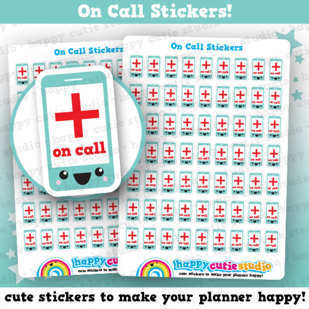 63 Cute on Call Planner Stickers - Etsy