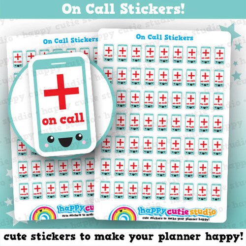 63 Cute on Call Planner Stickers - Etsy
