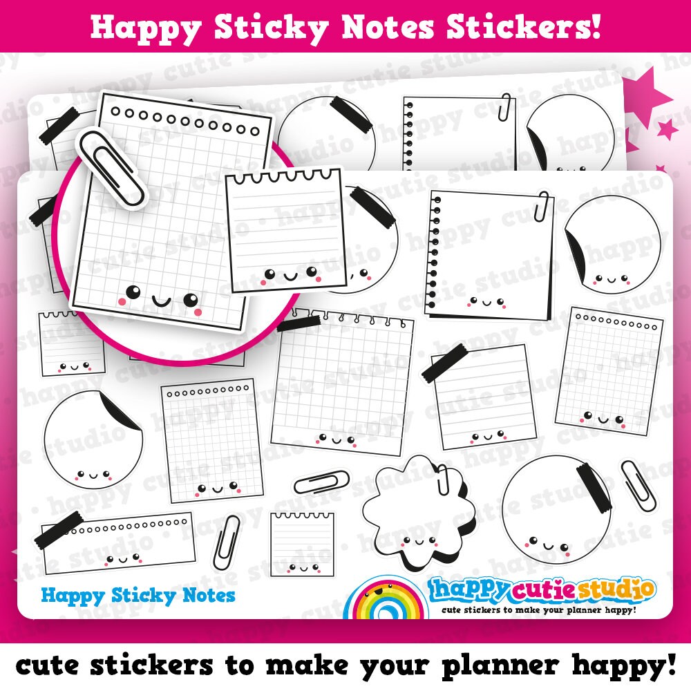 15 Cute Sticky Notes Shaped/functional/practical Planner - Etsy