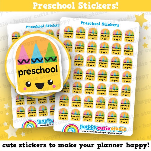 42 Cute Preschool Planner Stickers - Etsy