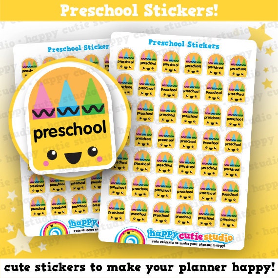 42 Cute Preschool Planner Stickers | Etsy