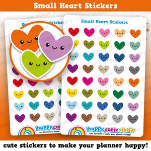 40 Cute Small Heart Planner Stickers - Etsy