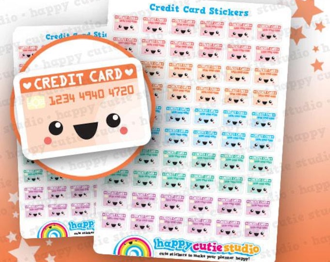 60 Cute Credit Card Planner Stickers - Etsy