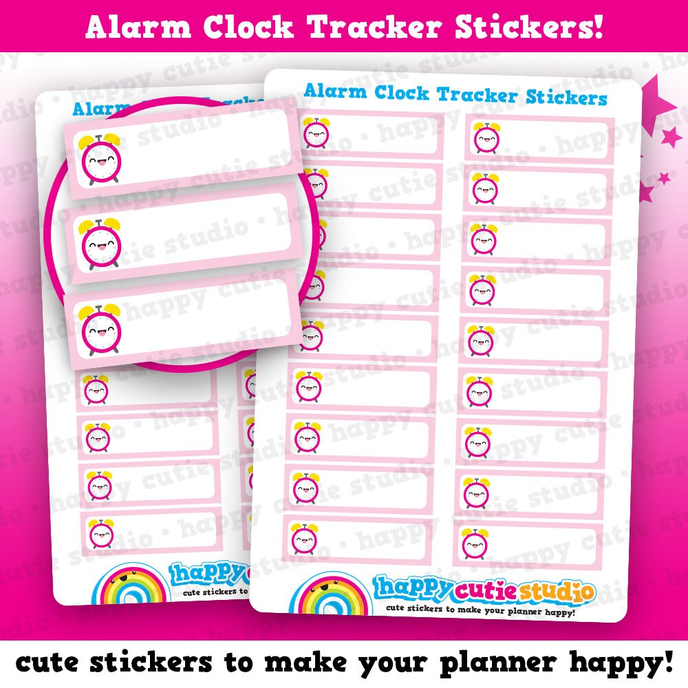 Stickers, Labels & Tags Alarm Clock Wake Up at Full Sheet Sticker sheet ...