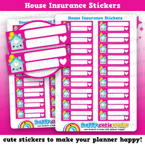 49 Cute House Insurance Bill Icons/pay Bill/ Bills Reminder - Etsy