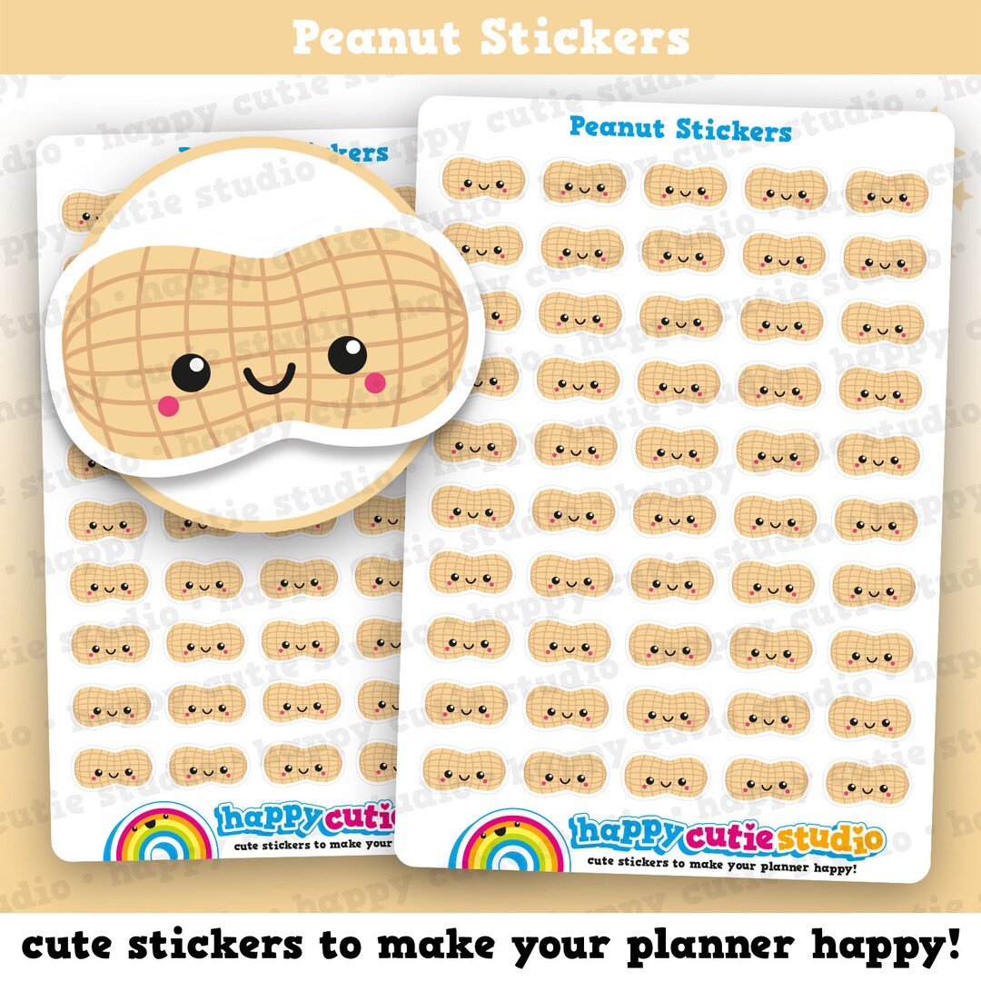 50 Cute Peanut Planner Stickers - Etsy