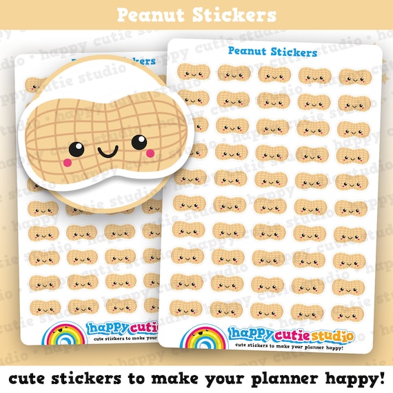 50 Cute Peanut Planner Stickers | Etsy