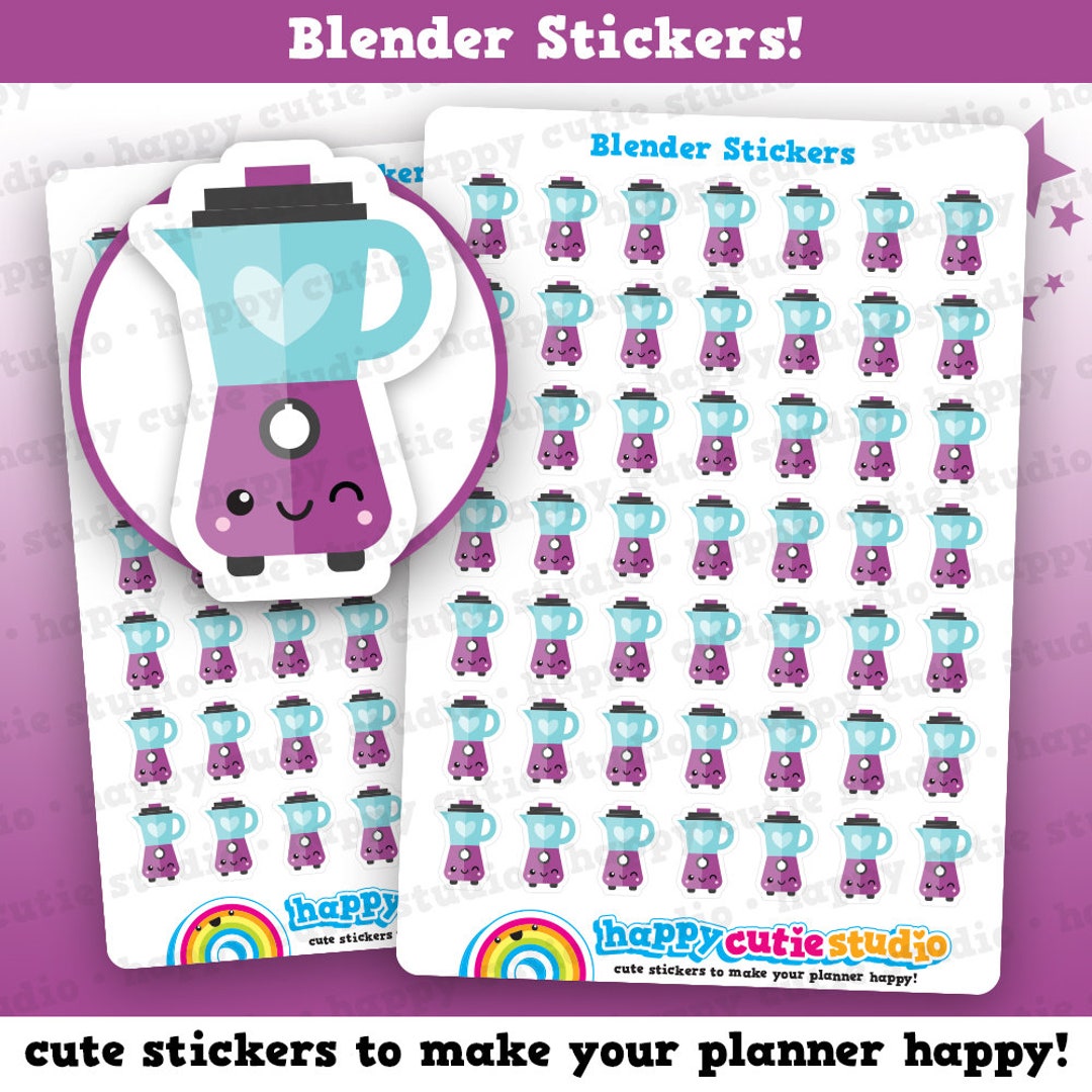 49 Cute Blender/kitchen Mixer Planner Stickers - Etsy