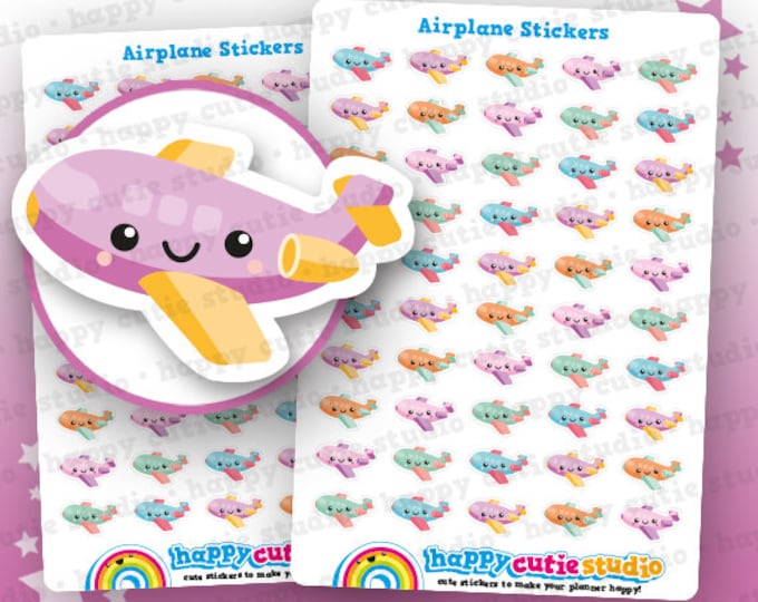 50 Cute Airplane/aeroplane/plane/transport/fly/flight Planner Stickers ...