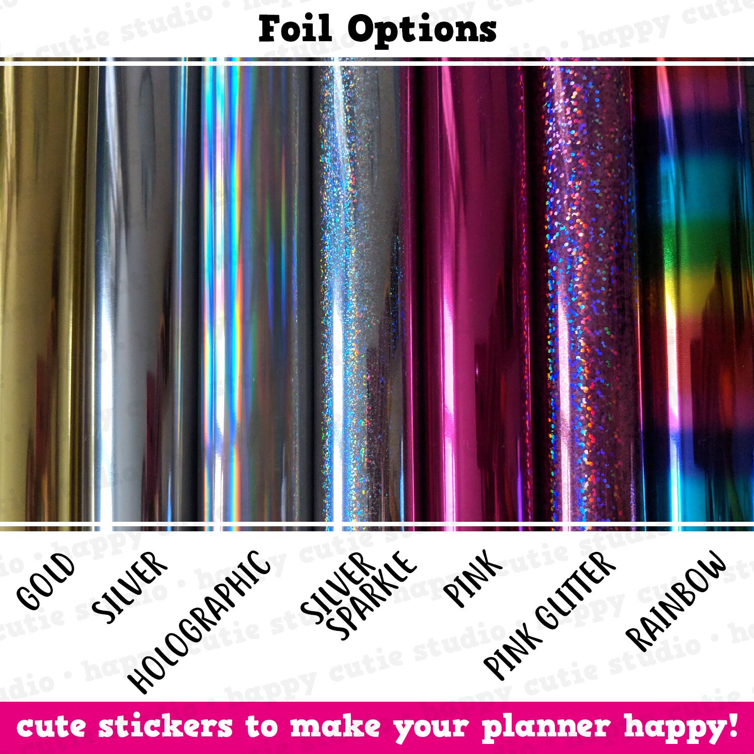 Months of the Year Functional/foil Planner Stickers | Etsy