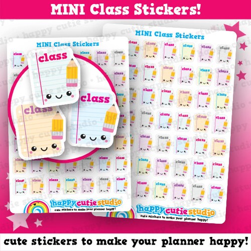 49 Cute MINI Work Reminder Planner Stickers - Etsy