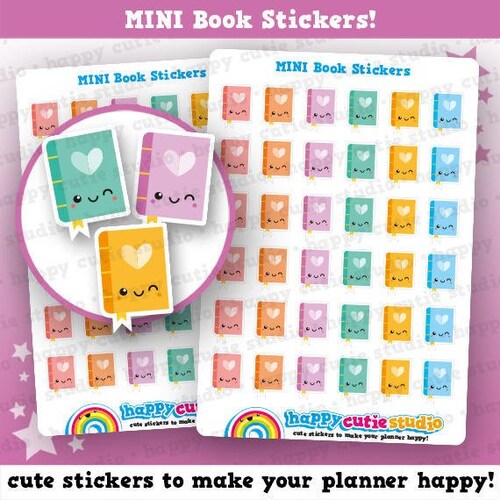 36 Cute Book/reading Planner Stickers - Etsy UK