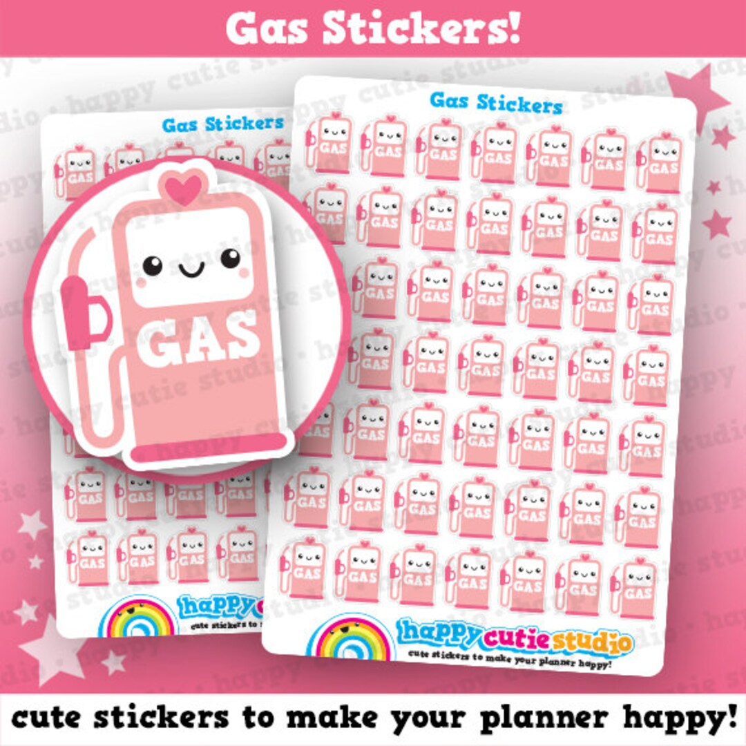 49 Cute Gas/petrol/fuel/car Planner Stickers - Etsy