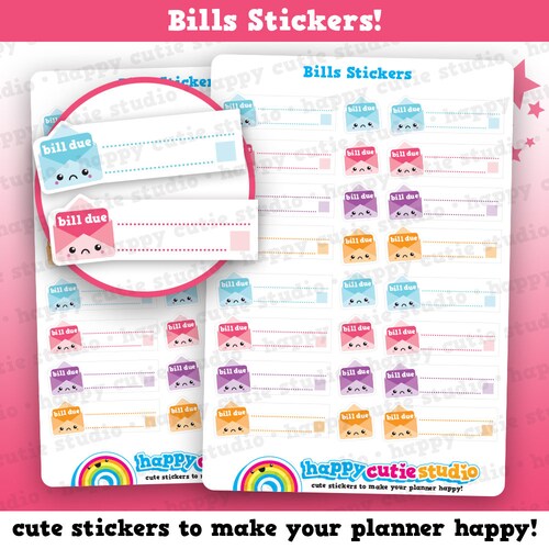 49 Cute House Insurance Bill Icons/pay Bill/ Bills Reminder - Etsy