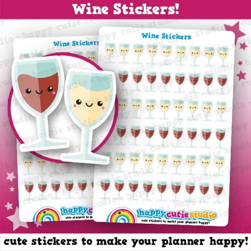 36 Cute Cocktail/alcohol Planner Stickers - Etsy