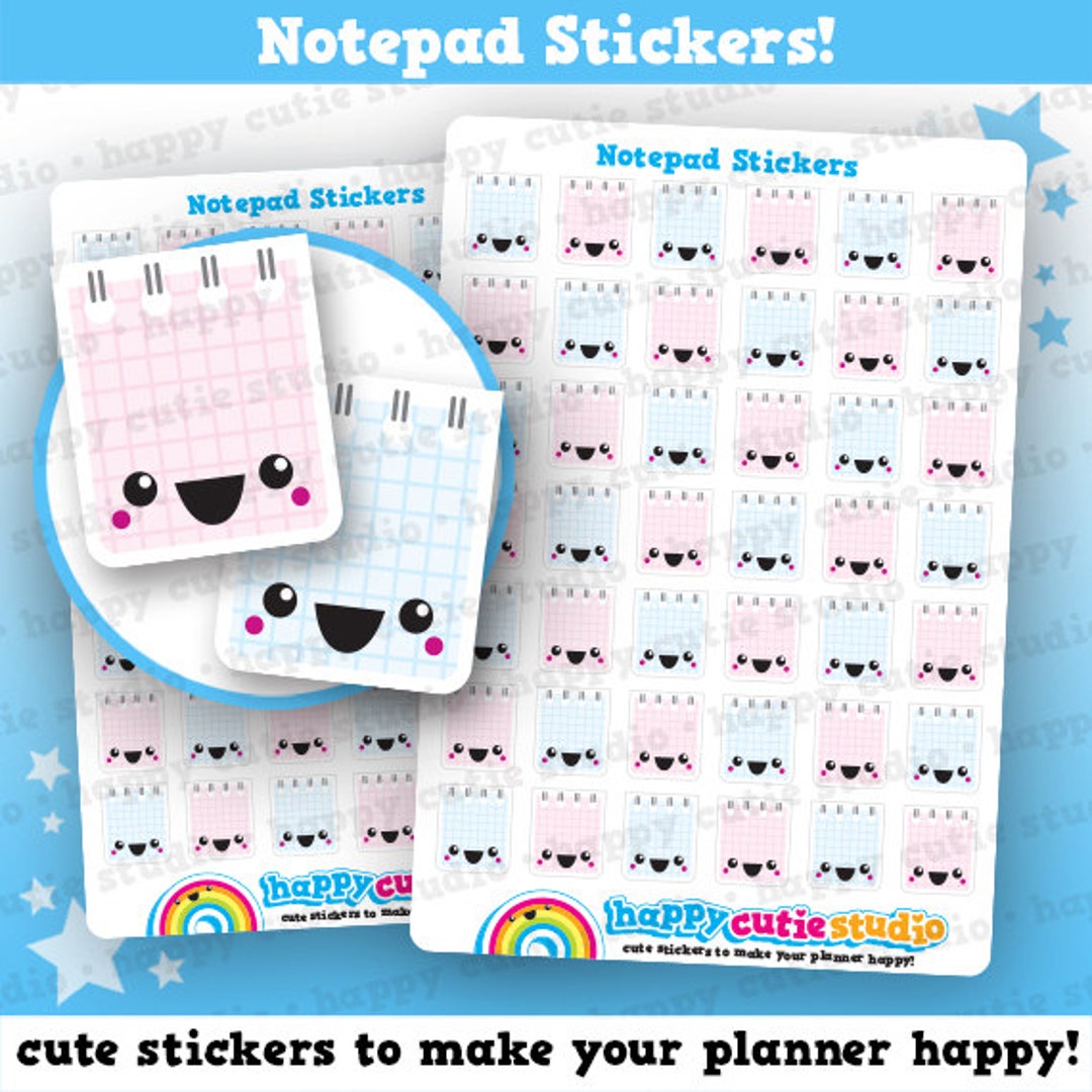 42 Cute Notepad Planner Stickers - Etsy